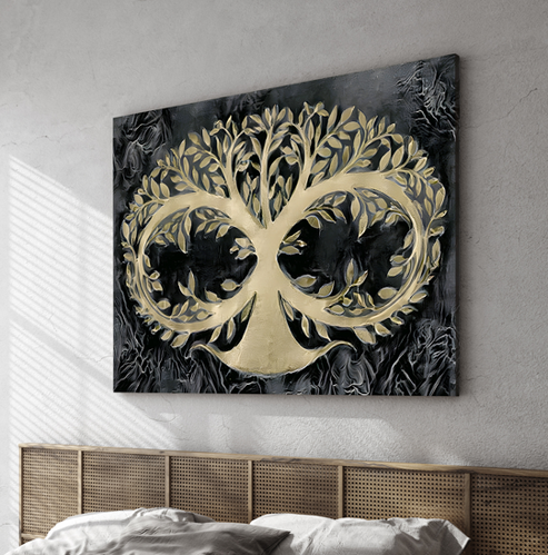Infinity 'Tree Of Life' Black Chrome Wall Art – Infinite Soldier